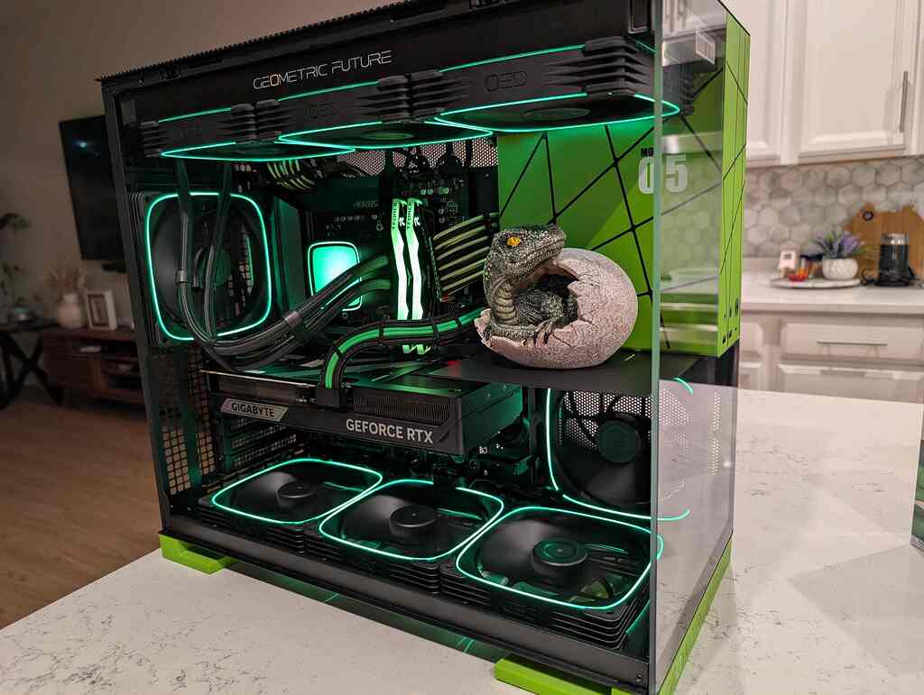 Green PC - Geometric Future Model 5 - PC Building - Newegg Gamer Community